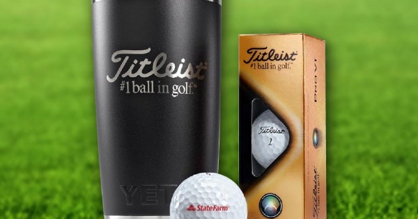 Titleist 3-Ball YETI Tumbler | Custom Titleist Golf Balls