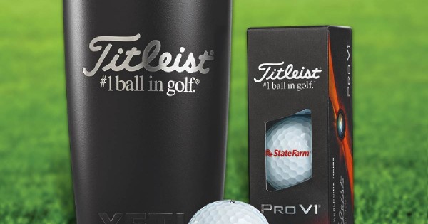 Titleist 3-Ball YETI Tumbler | Custom Titleist Golf Balls