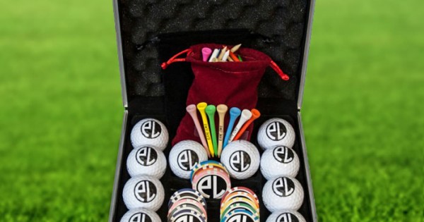Basic Golf Gift Set Deluxe - Golf Tees, Balls and Poker Chip Markers