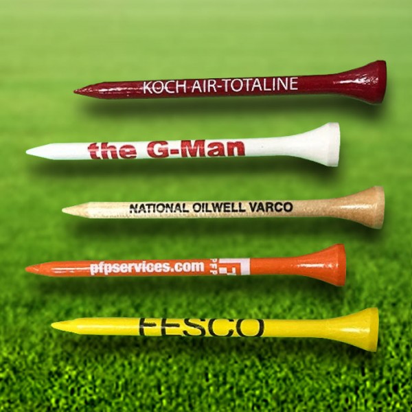 Custom Golf Tee Poly Pack - 5PC