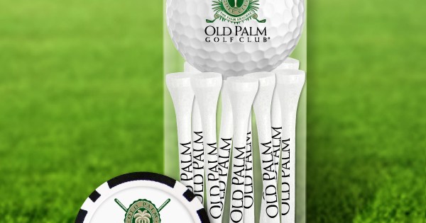 Quick Ship Custom Golf Ball Tube w/ Poker Chip Marker - 19PC