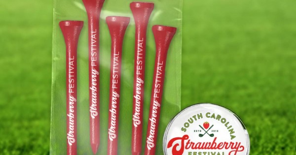 Custom Golf Tee Poly Pack - 5 with Hat Clip